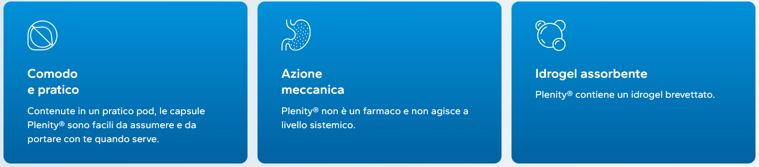 Plenity capsule dimagranti per sazietà e controllo peso - TuttoFarma